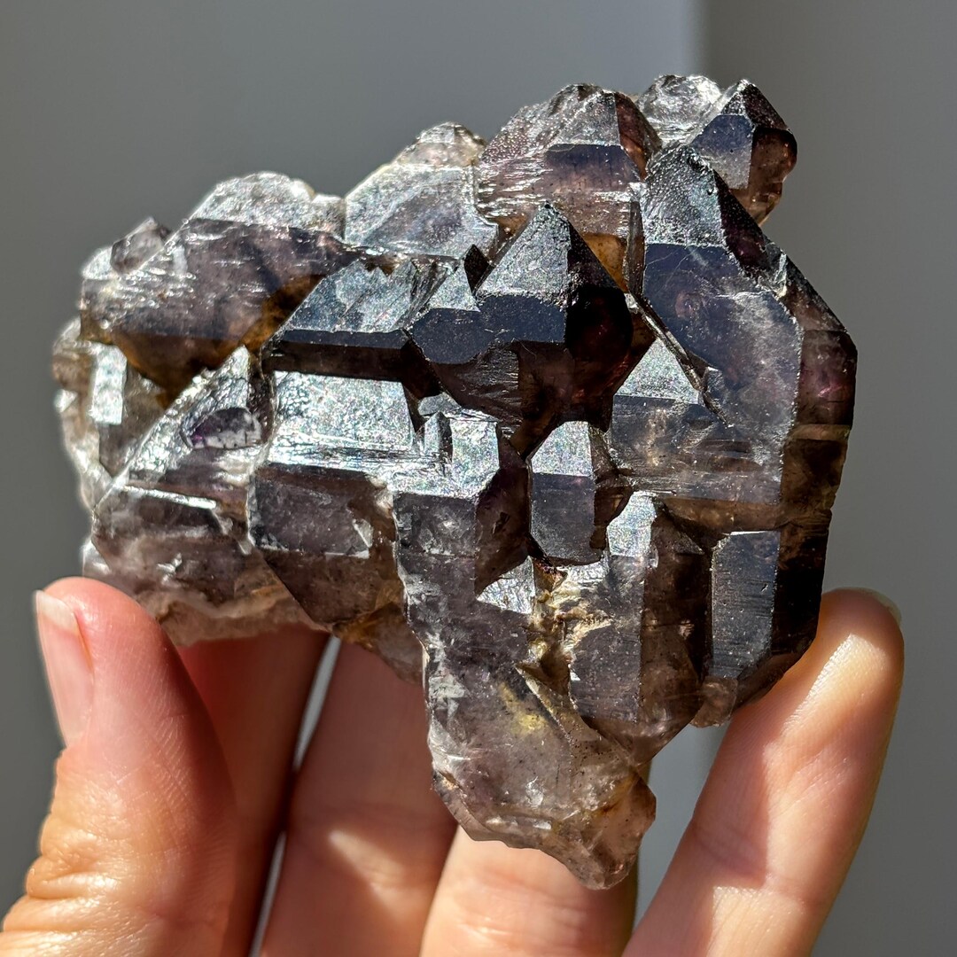 You Pick! Medium Elestial Amethyst With Hematite Inclusion Specimens ...