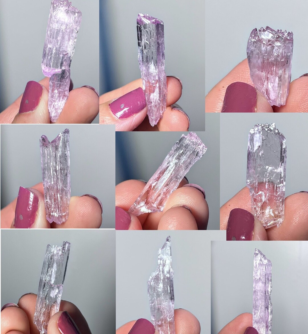 You Pick Kunzite Specimens / Gem and Jewelry Grade Pink Kunzite Stick ...