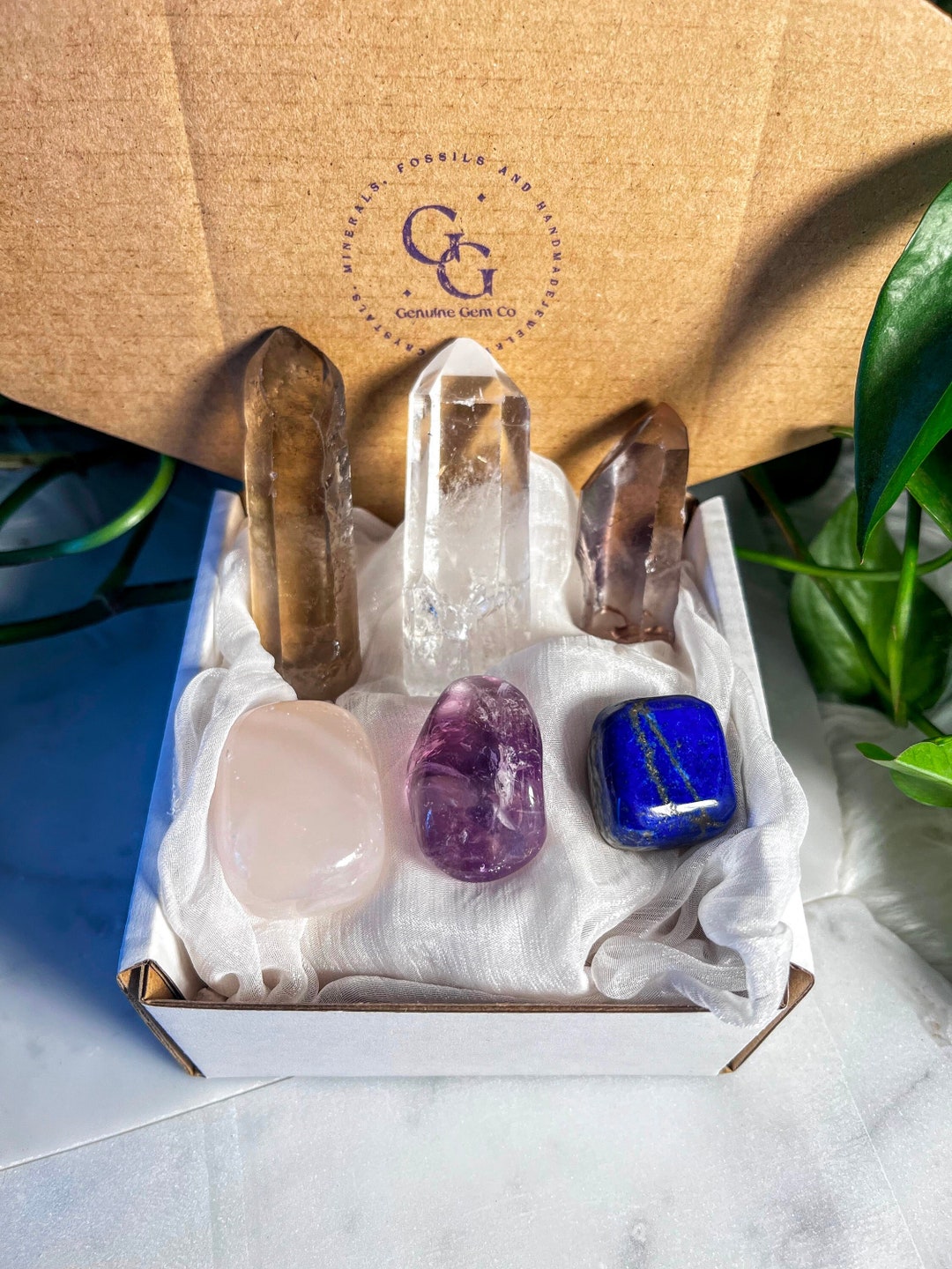 Crystal Gift Box / Six Piece Crystal Set / Holiday Christmas Gift Set ...