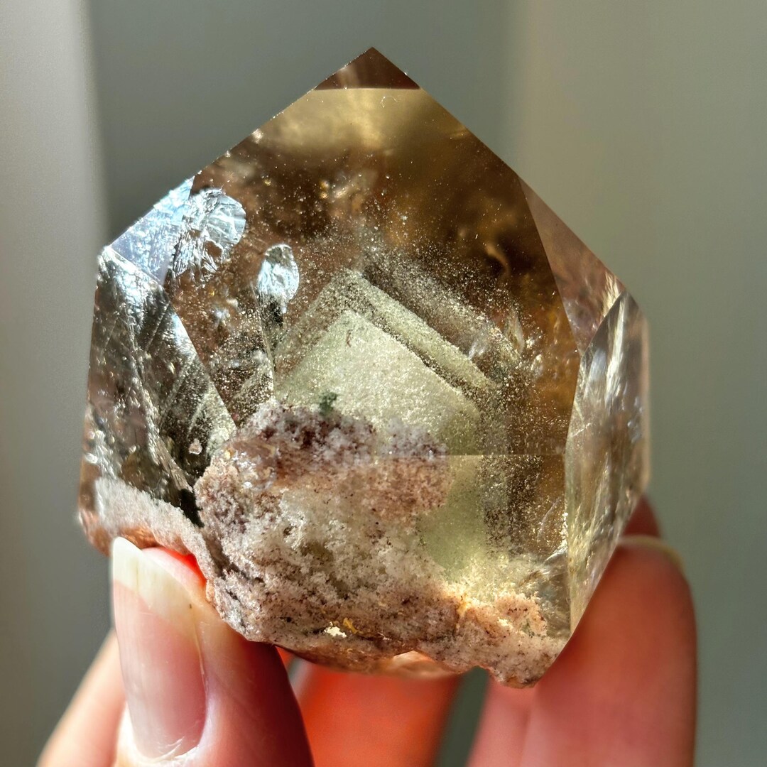 Quartz With Small Phantom Quartz Included / Lodolite / Scenic Phantom ...