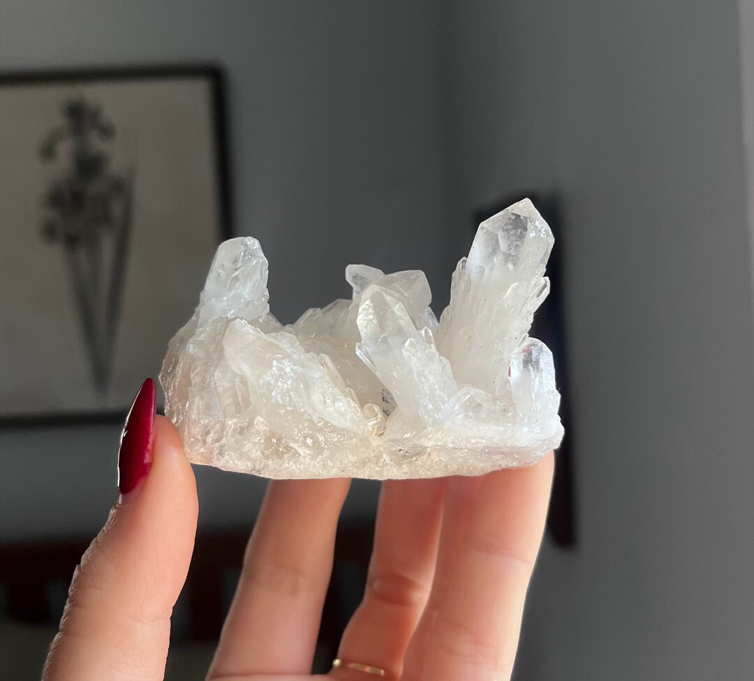 Pineapple Quartz Cluster / Sparkly Candle Quartz Specimen / Kundalini ...