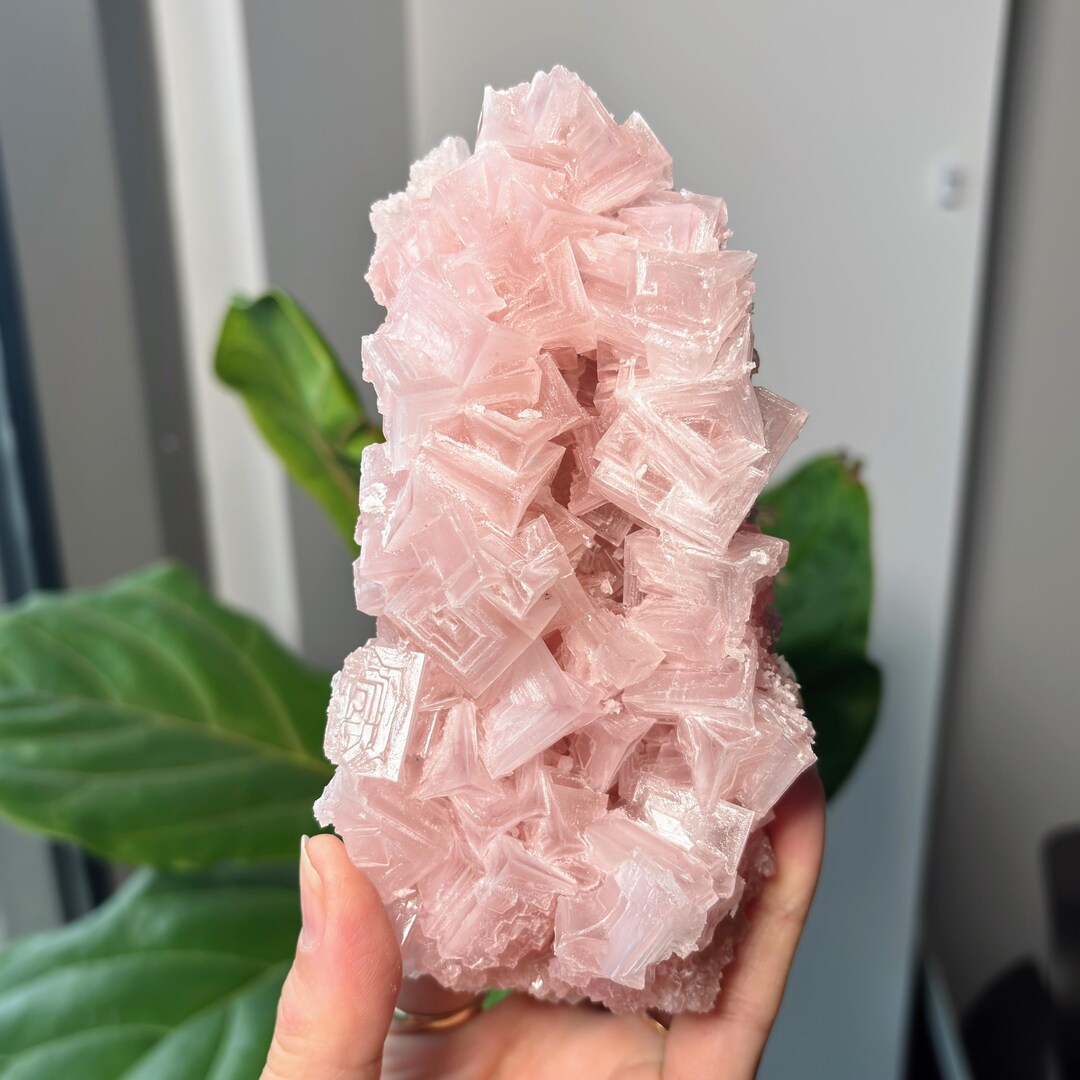 Large Light Pink Halite Crystal From Searles Lake, California, USA ...