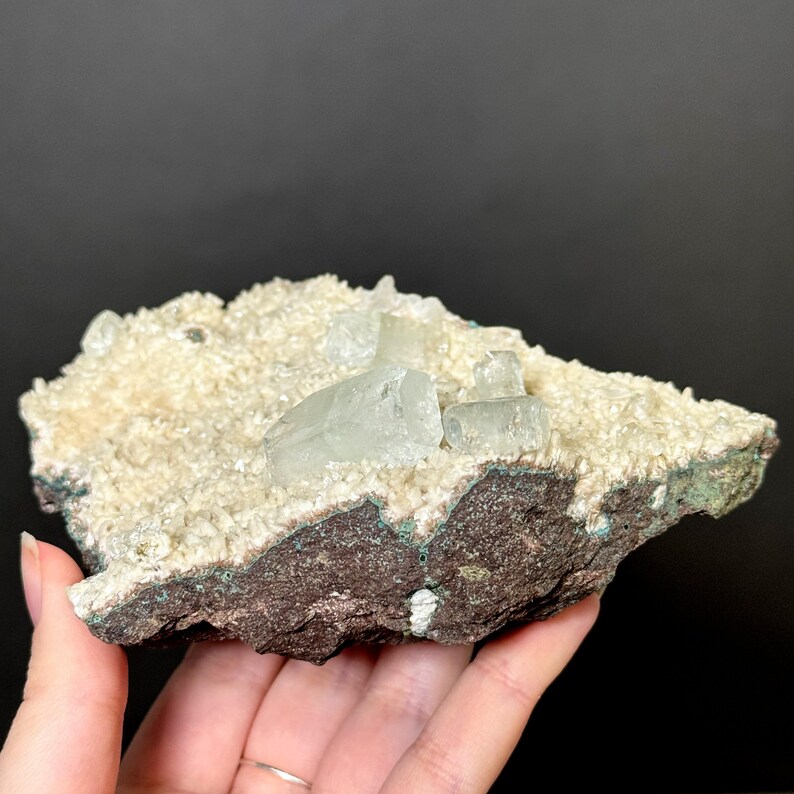 Heulendite and Apophyllite Specimen on Basalt From Jalgaon, India ...