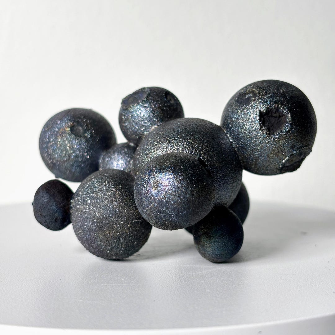 Rare Chalcopyrite Balls From Tonglushan Mine / Dark Iridescent Sparkly ...