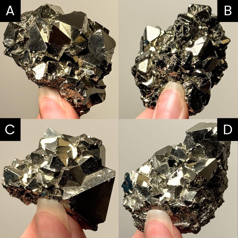 You Pick! Octahedral Pyrite From Huanzala Mine, Peru / Variety Choice ...