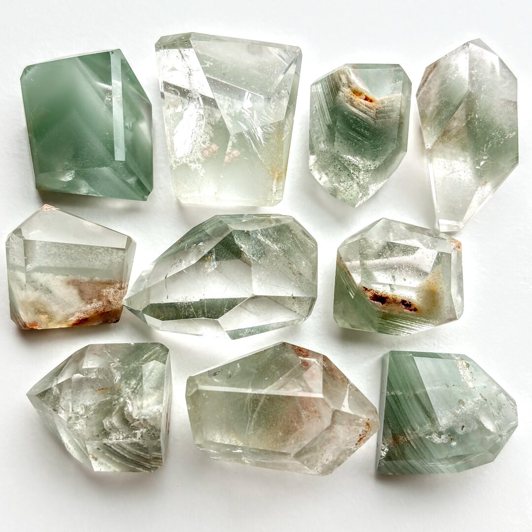 You Pick! Layered Phantom Chlorite Included Quartz / Green Lodolite ...