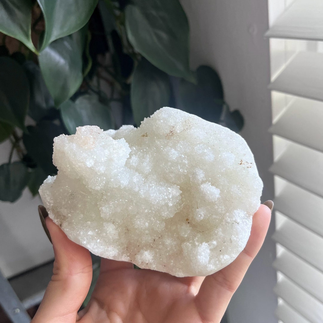 STALACTITE / Quartz Crystals on Chalcedony Stalactite From Bombay ...