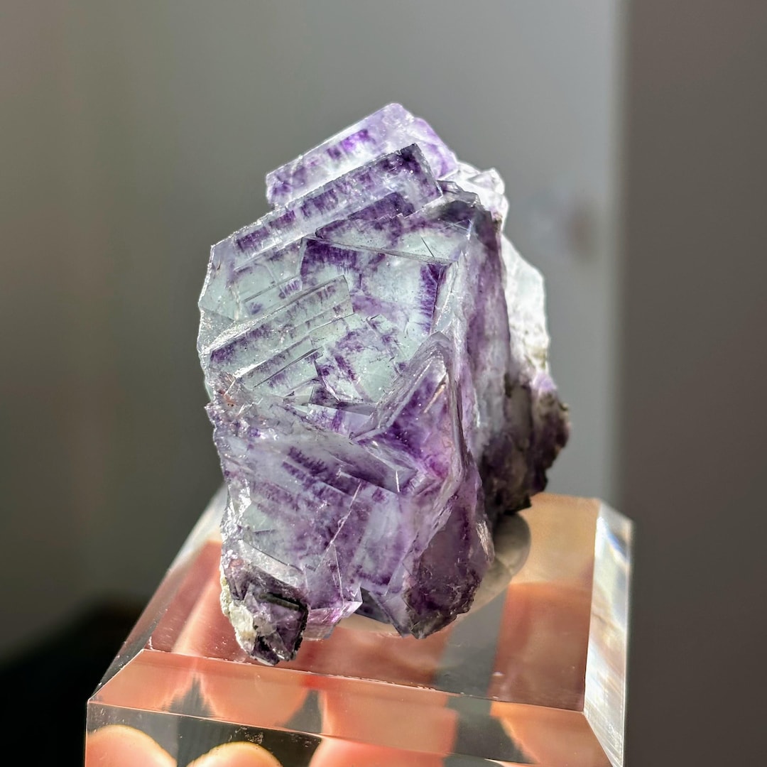 Purple Phantom Fluorite With Quartz From Yaogangxian Mine, Hunan China ...
