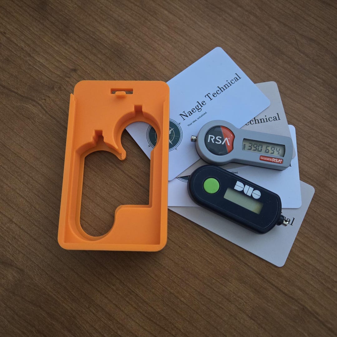 Quad ID Badge, RSA Token, DUO Token Holder ; Secure Token Holder - Etsy