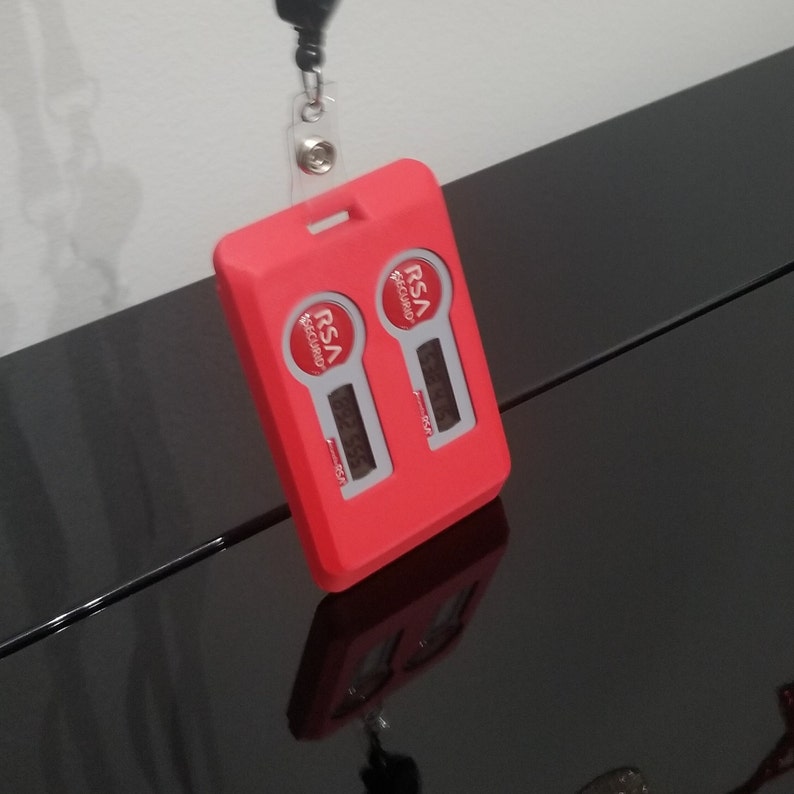 ID Badge and Dual RSA Token Holder Secure Token Holder - Etsy