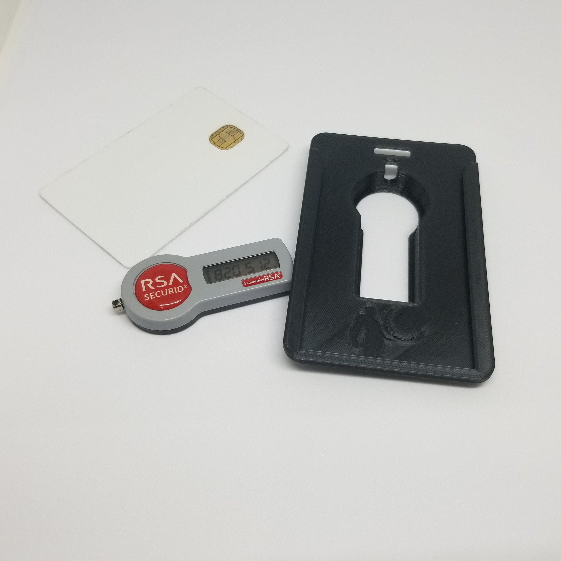 Id Badge And Single Rsa Token Holder Thin Secure Token Holder Etsy