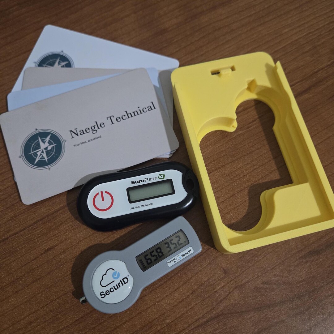 Quad ID Badge, RSA Token, Surepass Token Holder ; Secure Token Holder ...