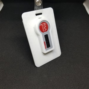 ID Badge and Single RSA Token Holder, Thin ; Secure Token Holder - Etsy