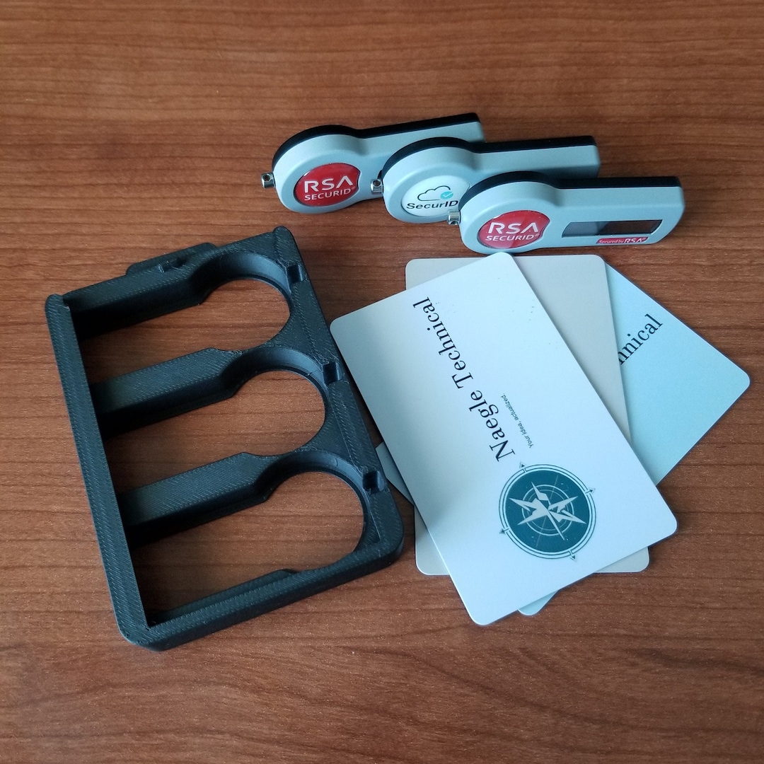 Triple ID Badge and Triple RSA Token Holder ; Secure Token Holder - Etsy
