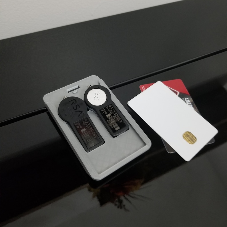 Dual ID Badge and Dual RSA Token Holder Secure Token Holder - Etsy