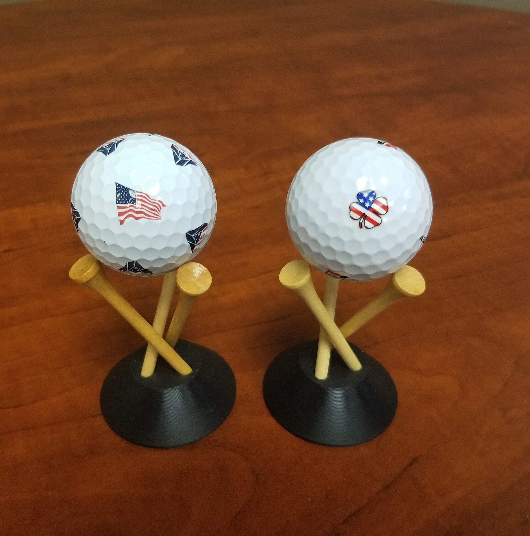 Golf Ball Display Stand Set of 3 Trophy Golf Ball Holder Favorite Golf ...