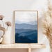 Blue Ridge Mountains Wall Art Set of 3 Landscape Prints Navy Blue Wall ...