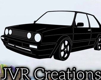 Golf Mk2 Vector Svg - Etsy