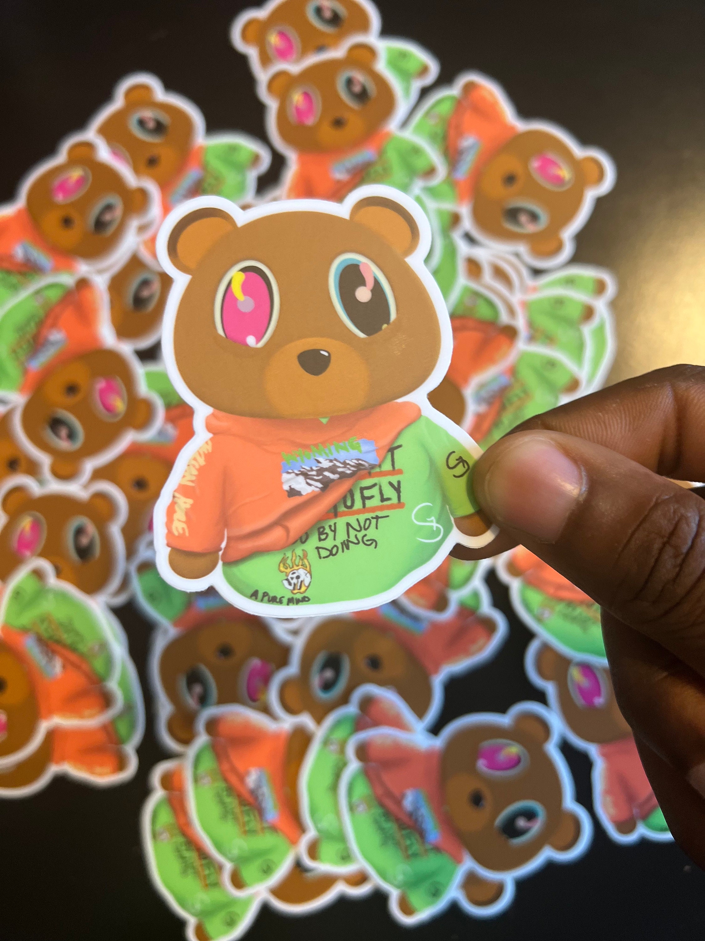 Kanye West YE Bear CUSTOM Vinyl Water Resistant Sticker - Etsy