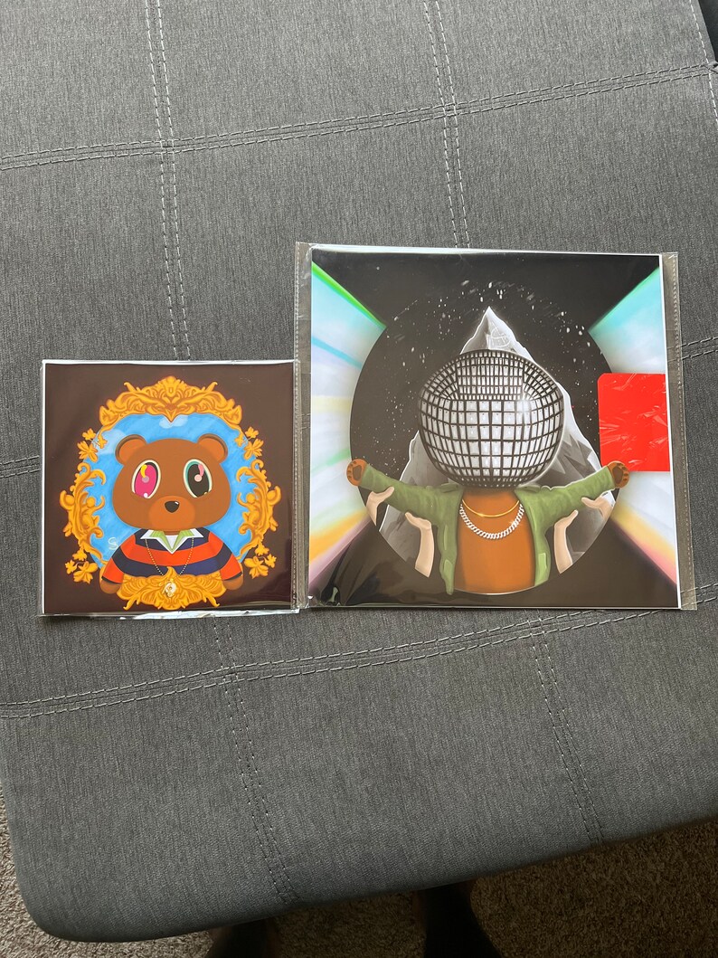 Kanye West Donda YE Bear CUSTOM Art Print Dropout Bear Collectable ...
