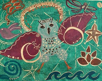 Pueo Art | Etsy