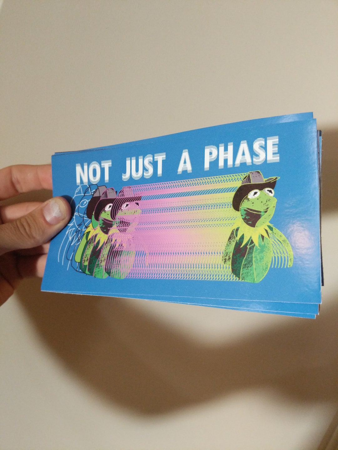 Not Just a Phase Kermit Sticker - Etsy