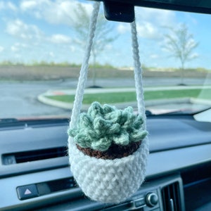 PATTERN: Car Hanging Plant Crochet Pattern, Crochet Hanging Plants ...