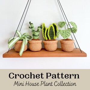 PATTERN: Crochet Mini House Plant Collection, Crochet Plant Pattern ...