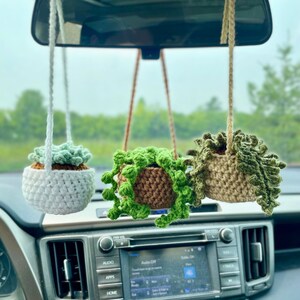 PATTERN: Car Hanging Plant Crochet Pattern, Crochet Hanging Plants ...