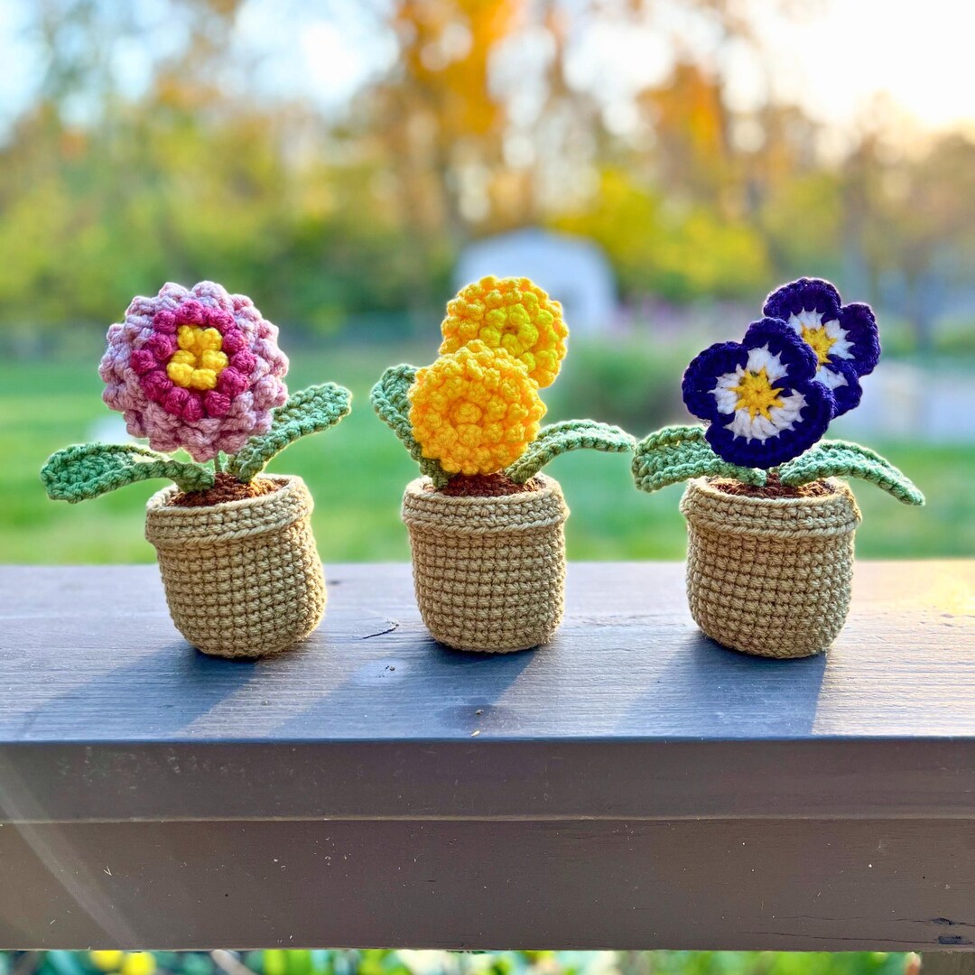 PATTERN: Fall Flowers Collection Crochet Pattern, Crochet Flowers ...