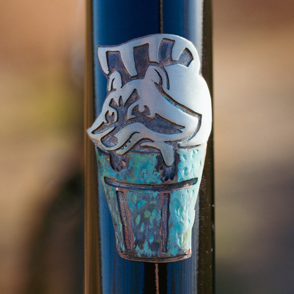 Bicycle Head Badge - Etsy