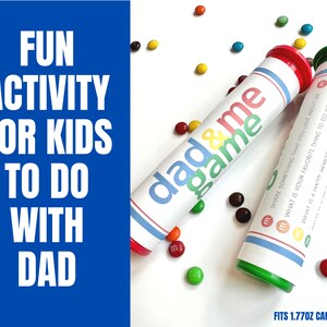 M&M Dad and Me Game Candy Tube Wrapper Printable, Treat Wrapper, School ...