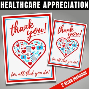 Healthcare Worker Staff Appreciation Gift Tags, Healthcare Thank You ...