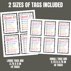 Administrative Assistant Survival Kit Gift Tags, Administrative ...