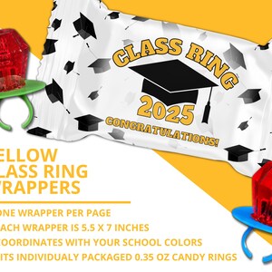 Graduation Class Ring Wrappers, Preschool Graduation Kindergarten Grad ...