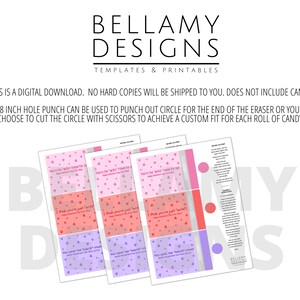 Rolo Pencil Wrapper Printable Valentine Candy Wrapper, Rolo Wrapper DIY ...