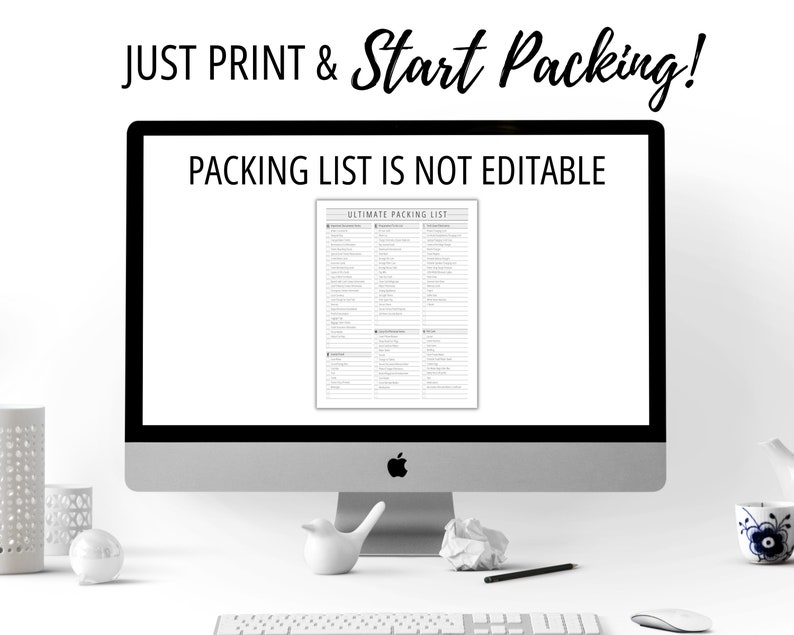 Ultimate Packing List Printable Packing Planner List Planner - Etsy