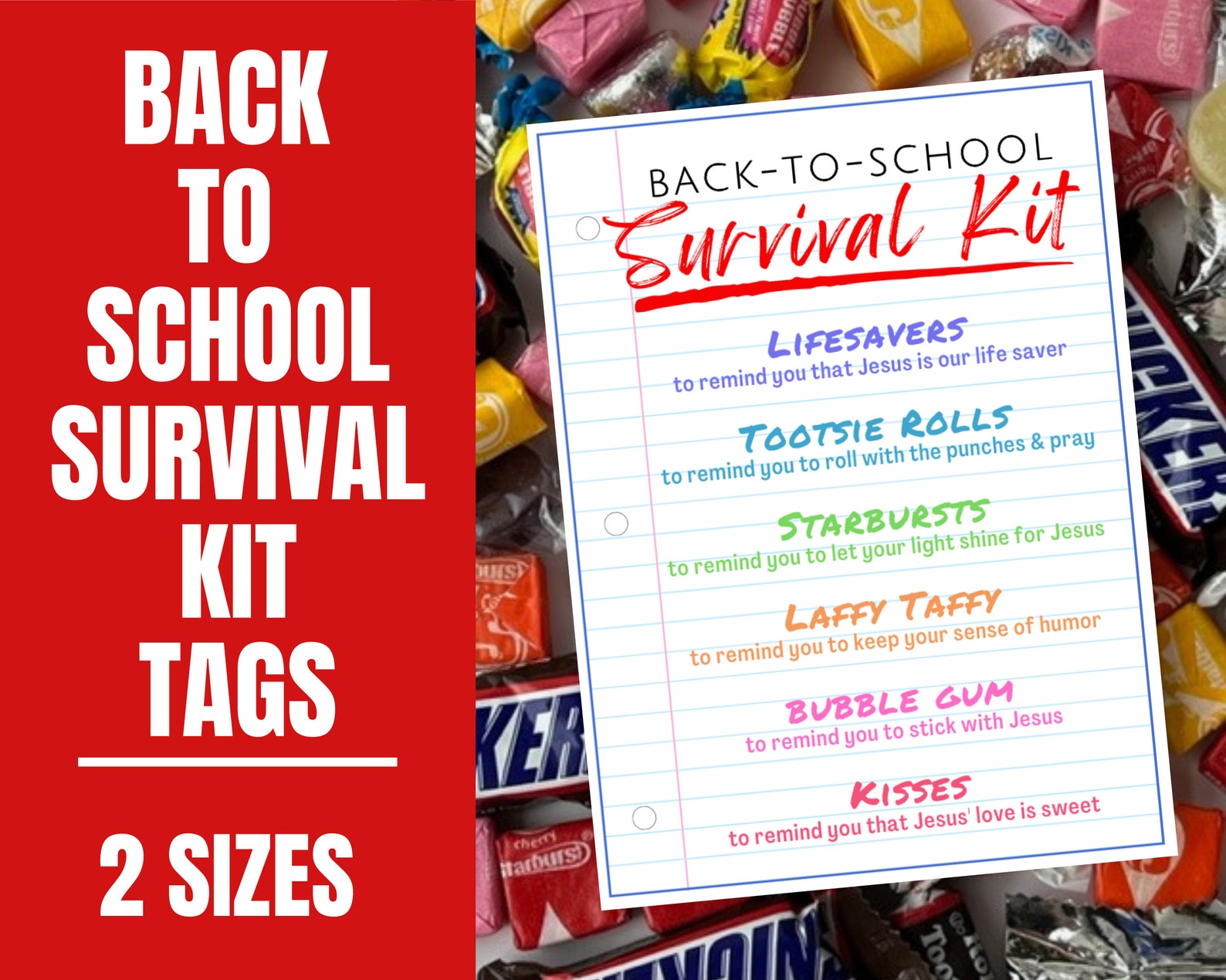 Religious Back-to-school Survival Kit Gift Tags Great Idea - Etsy
