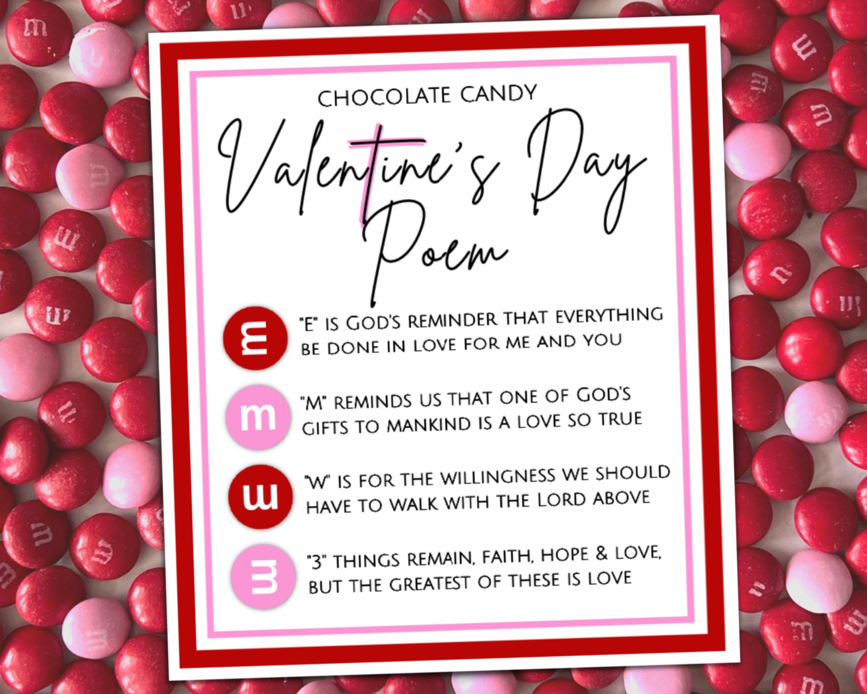 Candy Poems For Valentines Day