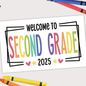 Welcome to Second Grade Gift Tag, Back to School Treat First Day of ...