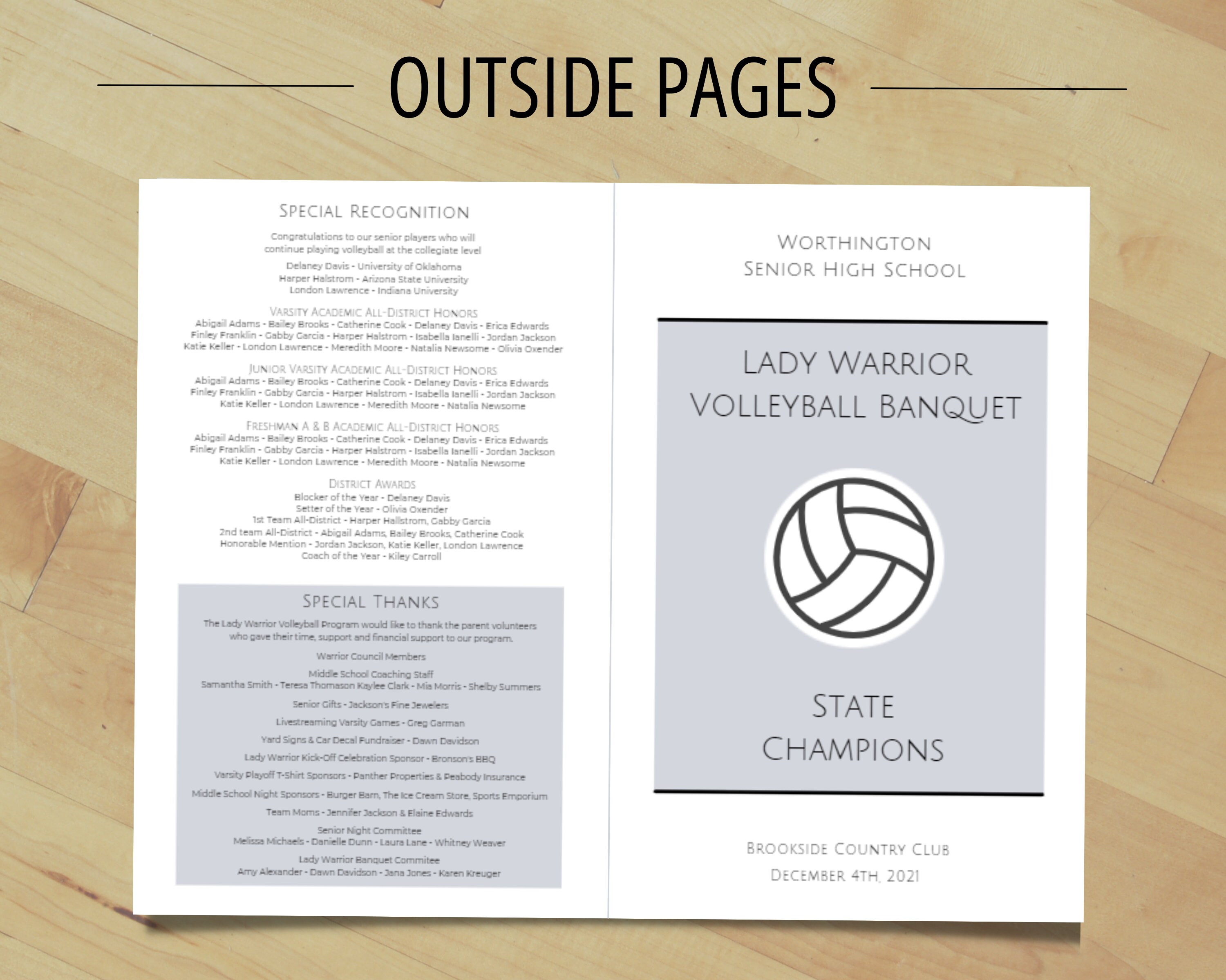 Bi-fold Program Template Printable and Editable Folded - Etsy UK