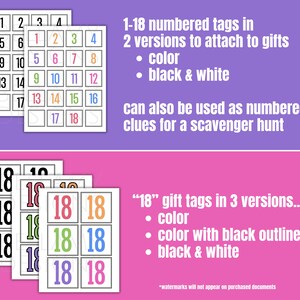 18th Birthday Gift Tag Printables, Things That You Can Do Now That You ...