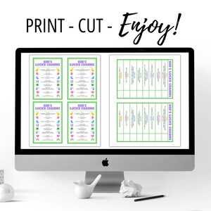 Gods Lucky Charms Tag & Activity Sheet Printable, Great for Family ...