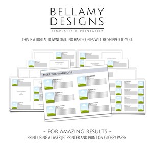 Multi-page Bi-fold Program Template, Sports Team Program or Church ...