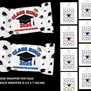 Graduation Class Ring Wrappers, Preschool Graduation Kindergarten Grad ...