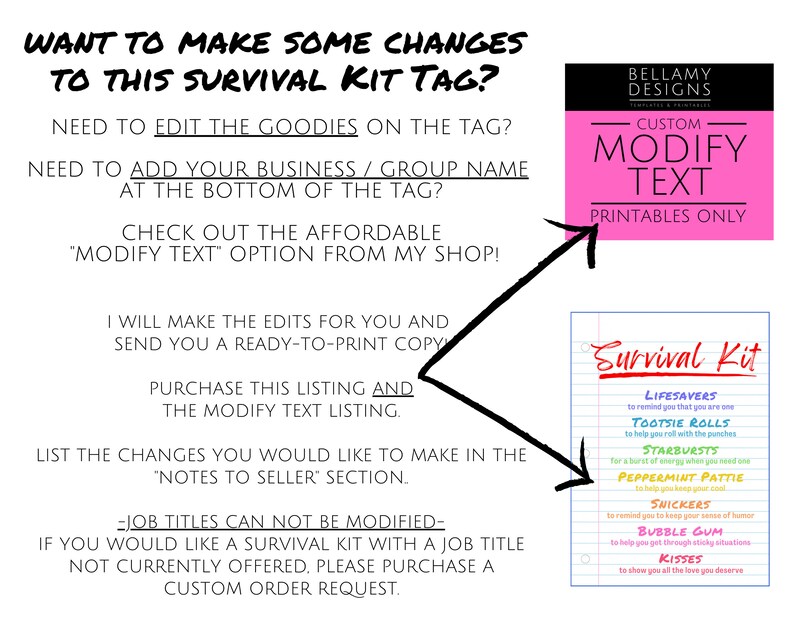 Child Welfare Worker Survival Kit Gift Tag Welfare Worker - Etsy