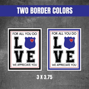 Police Officer Appreciation Gift Tag, Policeman First Responder ...