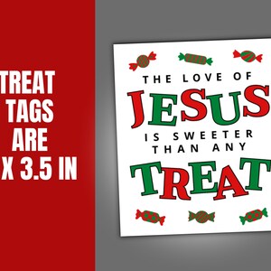 Religious Christmas Gift Tags, Jesus Printable for Sunday School ...