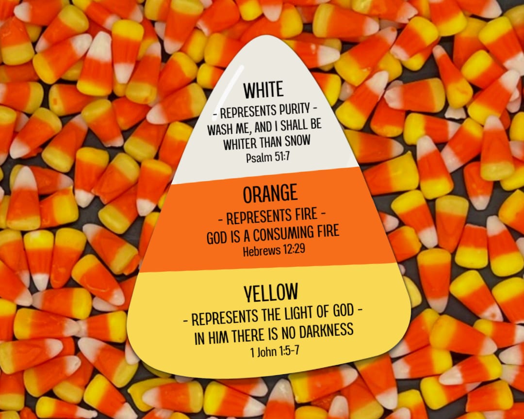 Christian Candy Corn Tags Candy Corn Trinity Treat Tags Kids - Etsy