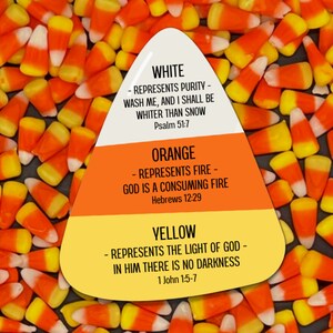 Religious Candy Corn Trinity Tags, Candy Corn Treat Tags, Kids Treat ...